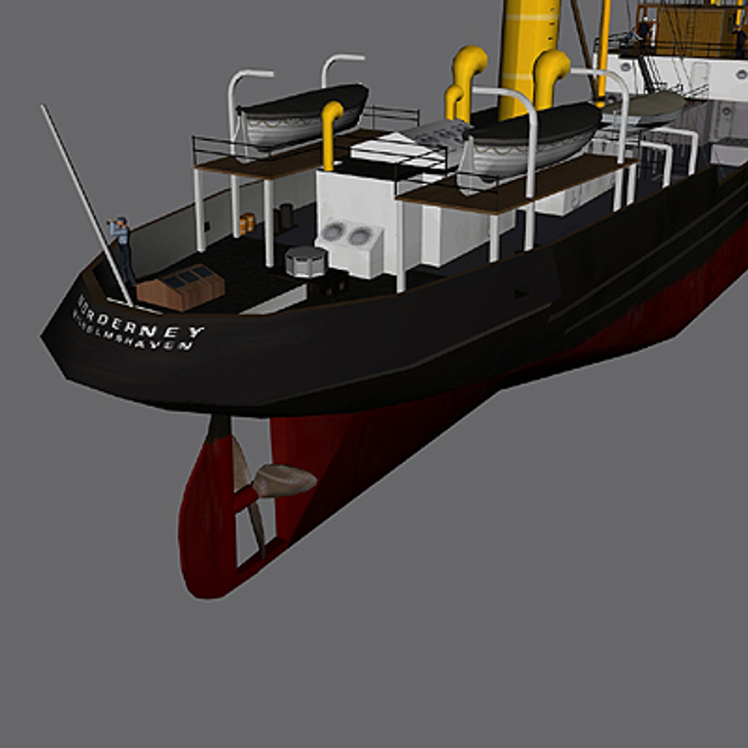 german ss norderney 3d model
