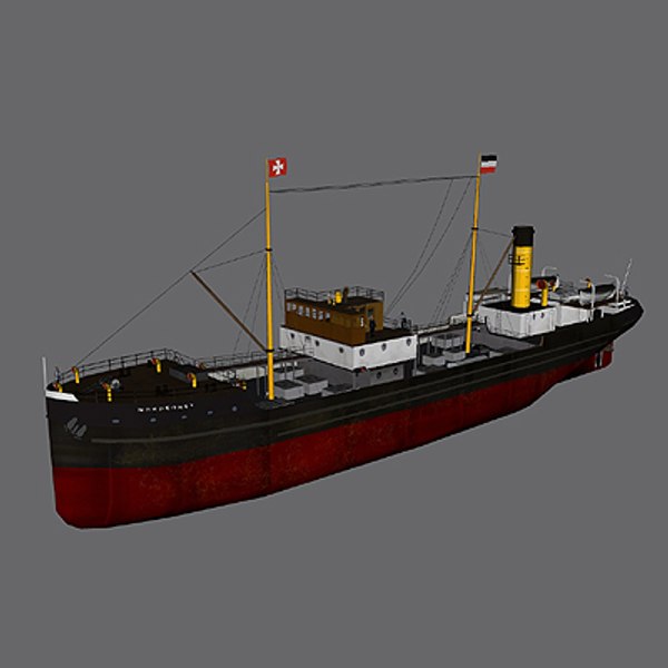 3d tramp cargo model