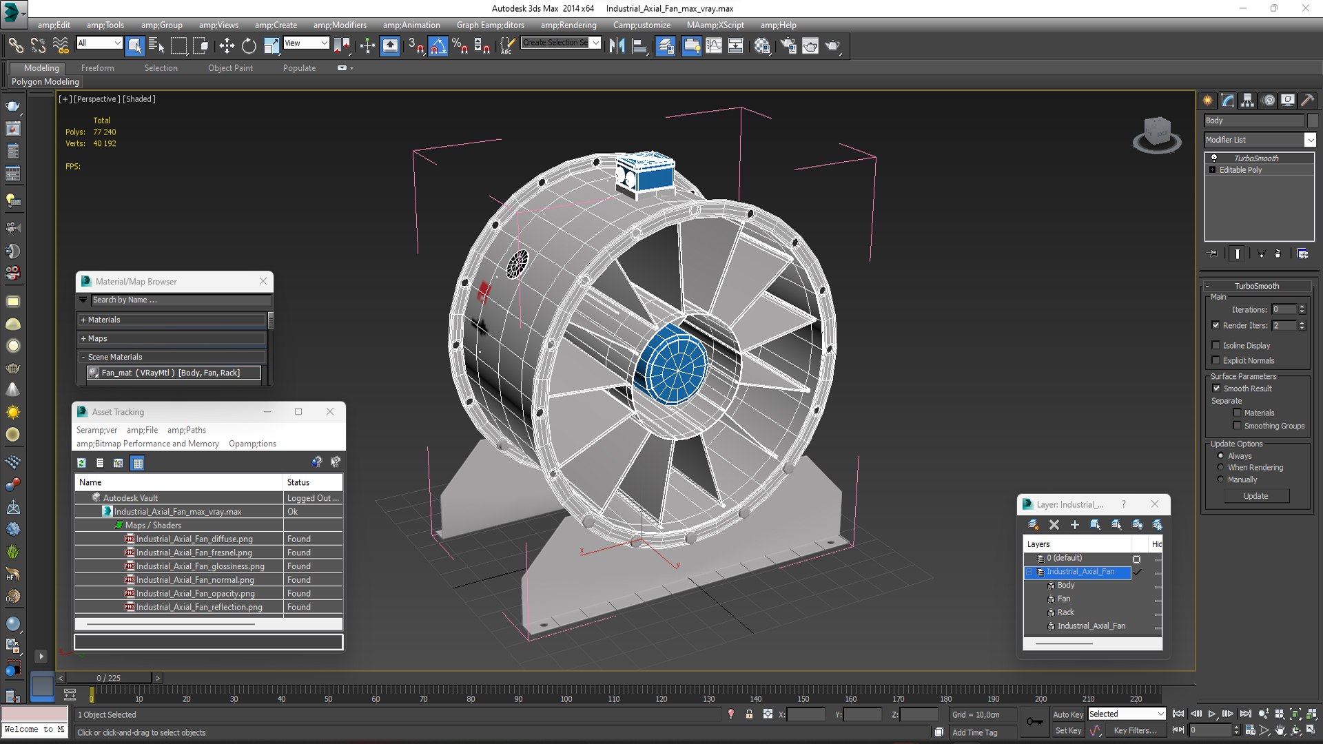 Industrial Axial Fan 3D Model - TurboSquid 2188776