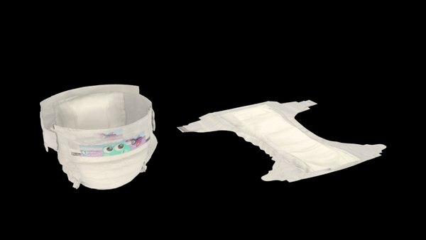 baby diaper 3d model
