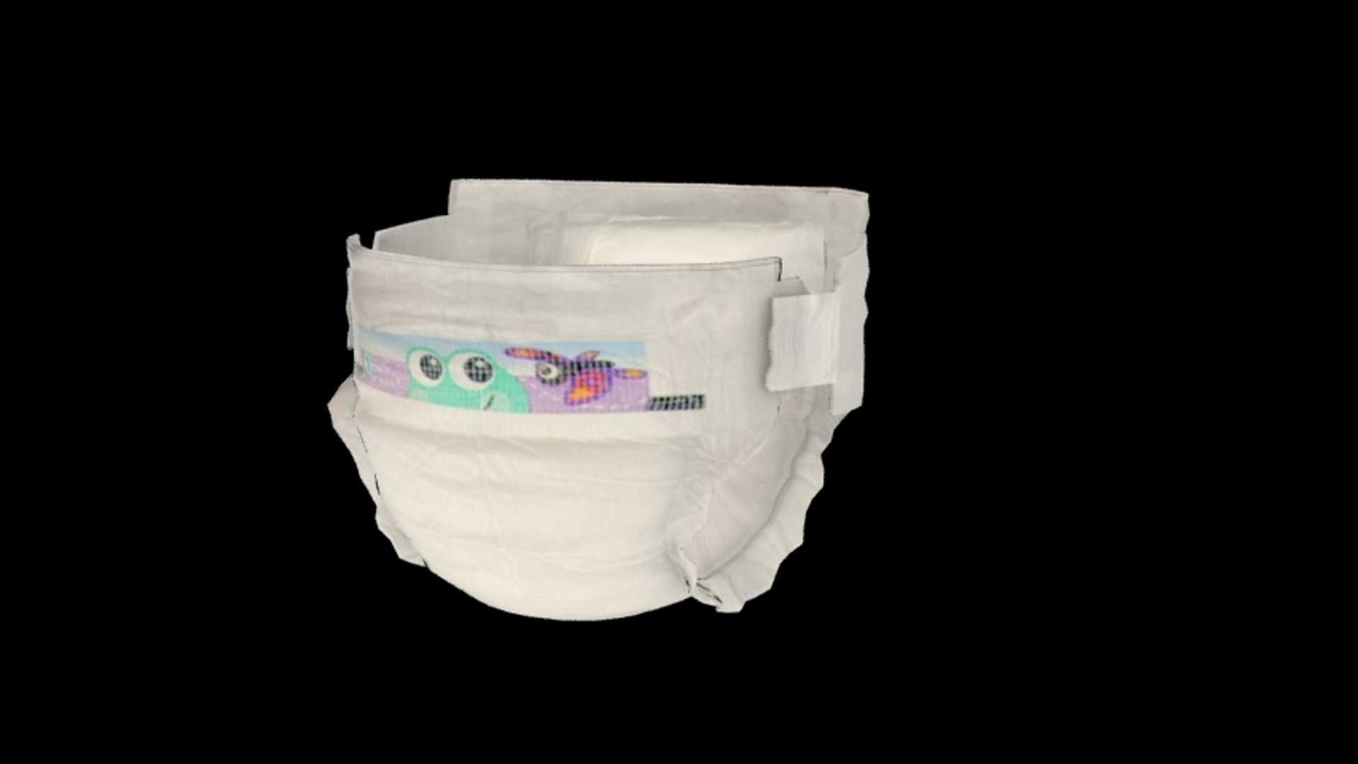 Baby Diaper 3d Model