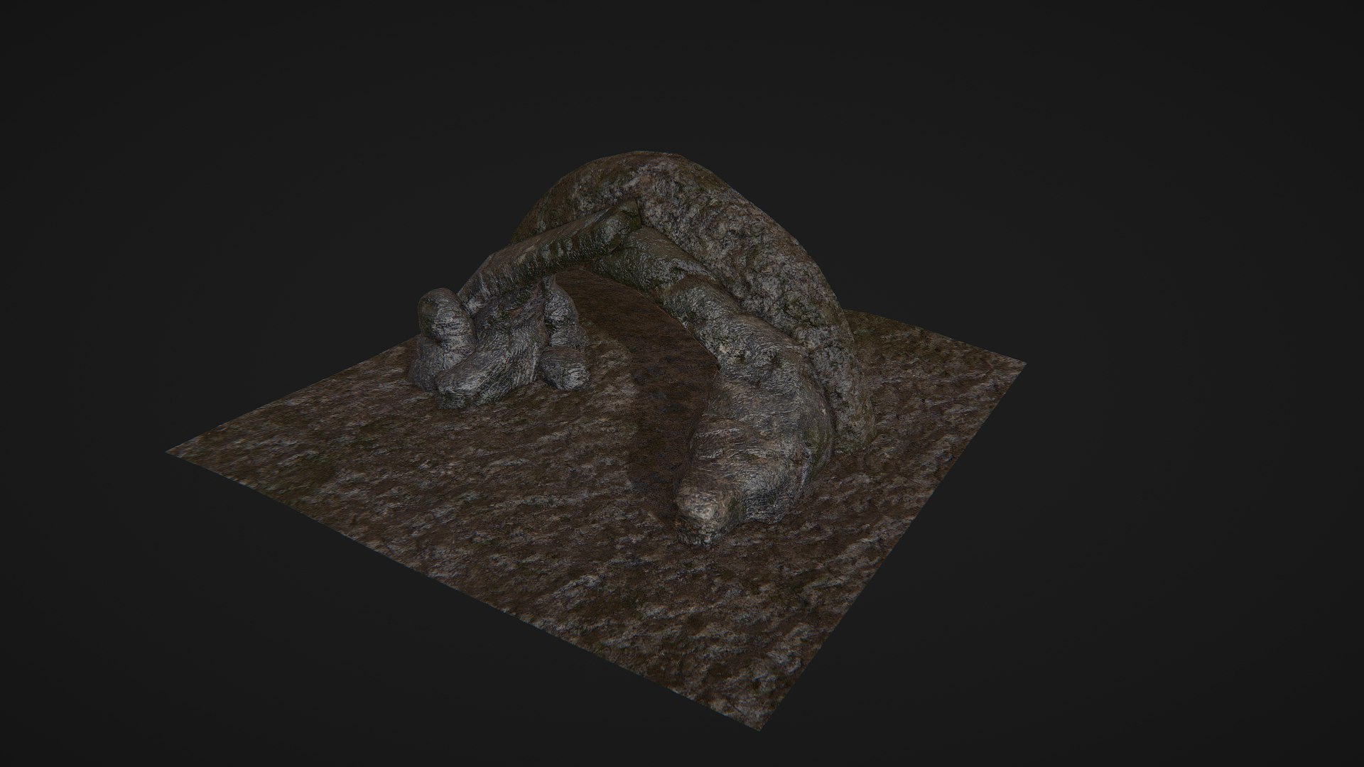 Cave Entrance Swamps 3d Model