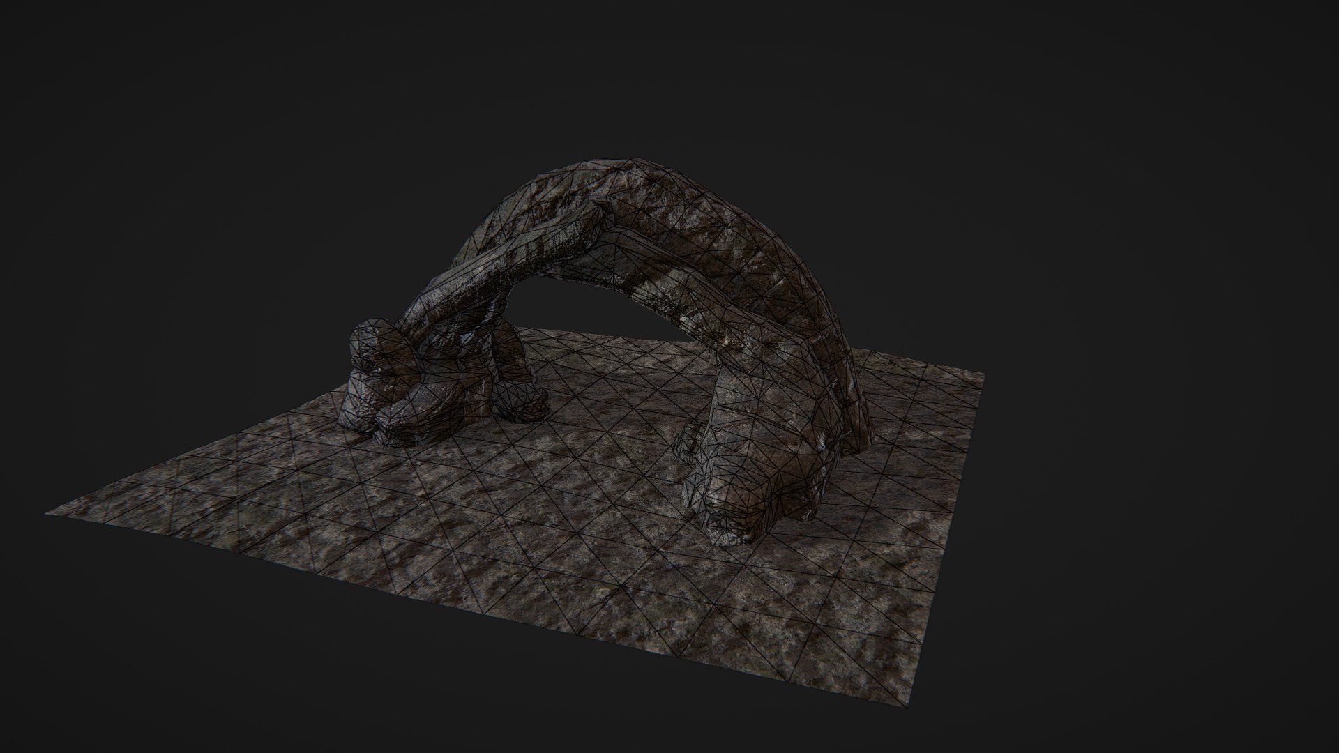 Cave Entrance Swamps 3d Model
