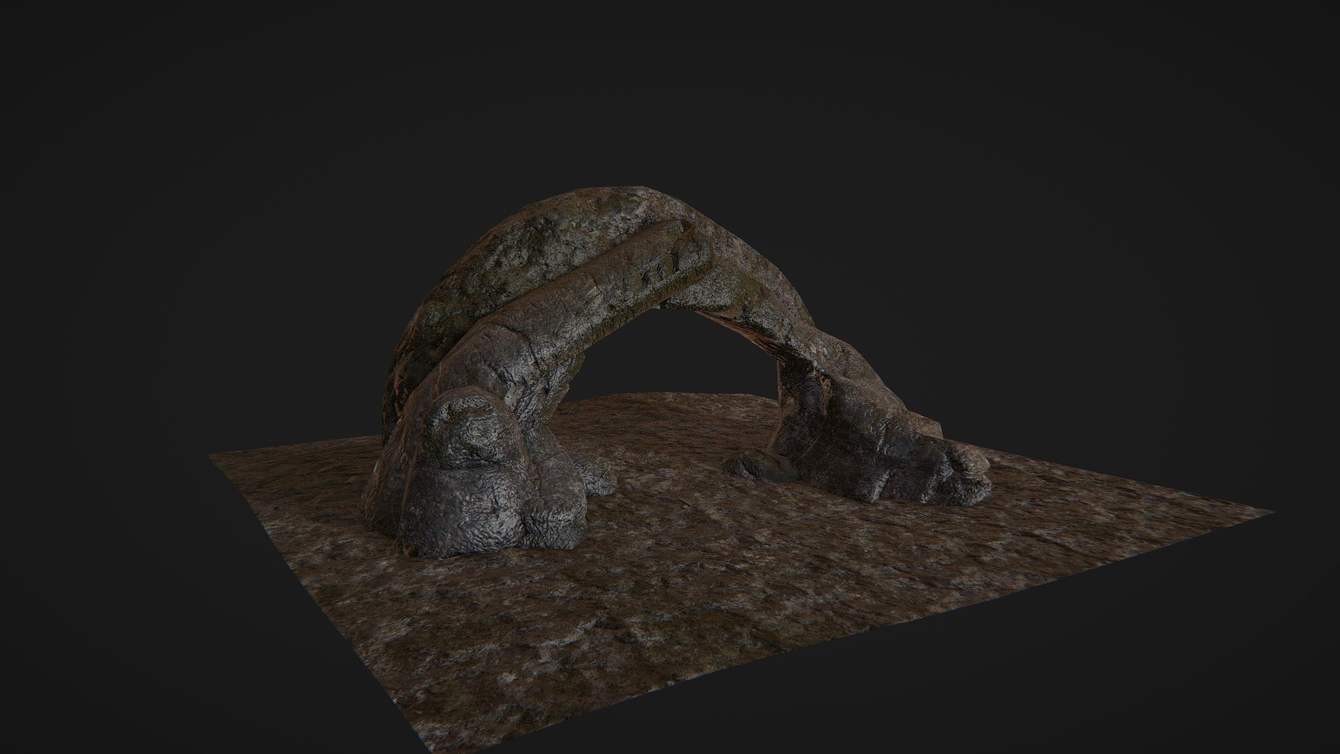 Cave Entrance Swamps 3d Model