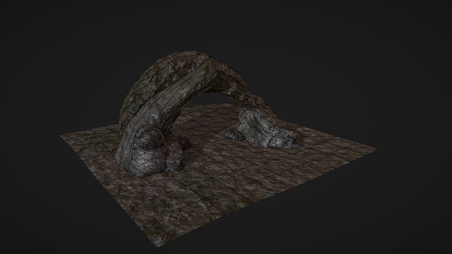 Cave Entrance Swamps 3d Model