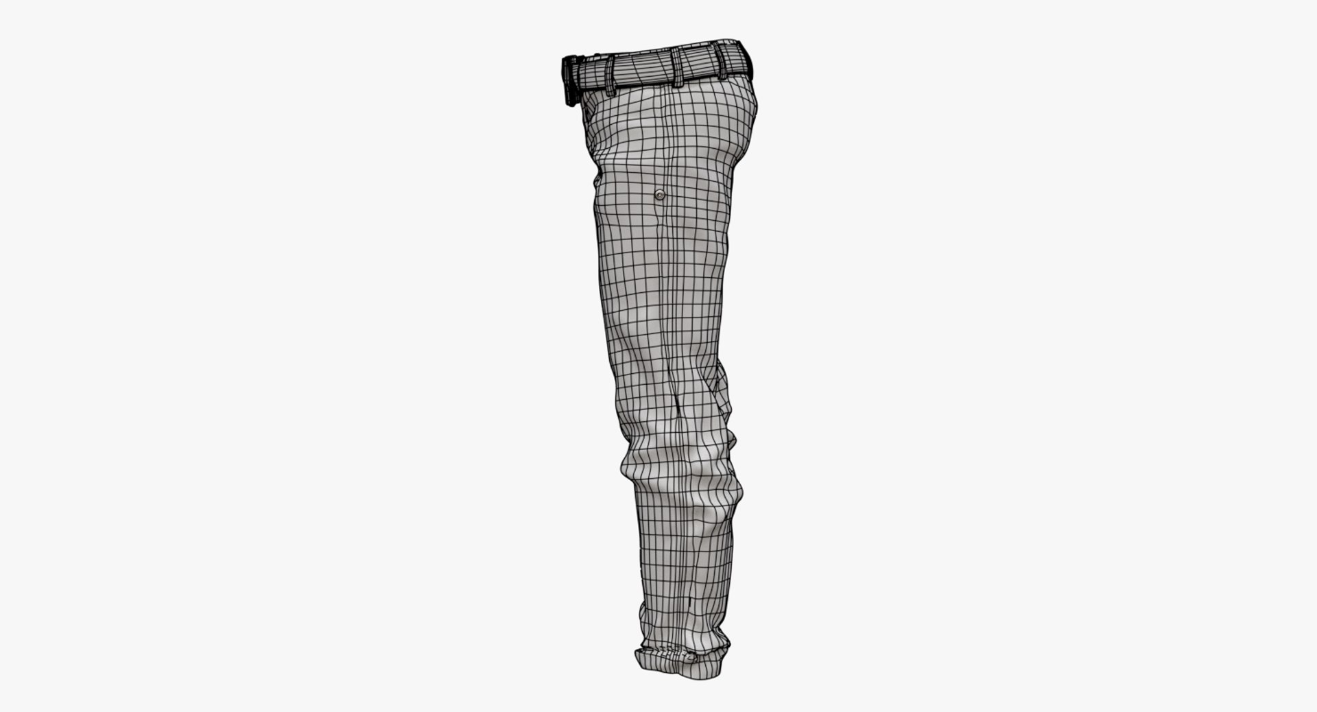 Realistic Jeans Pants 3d Model