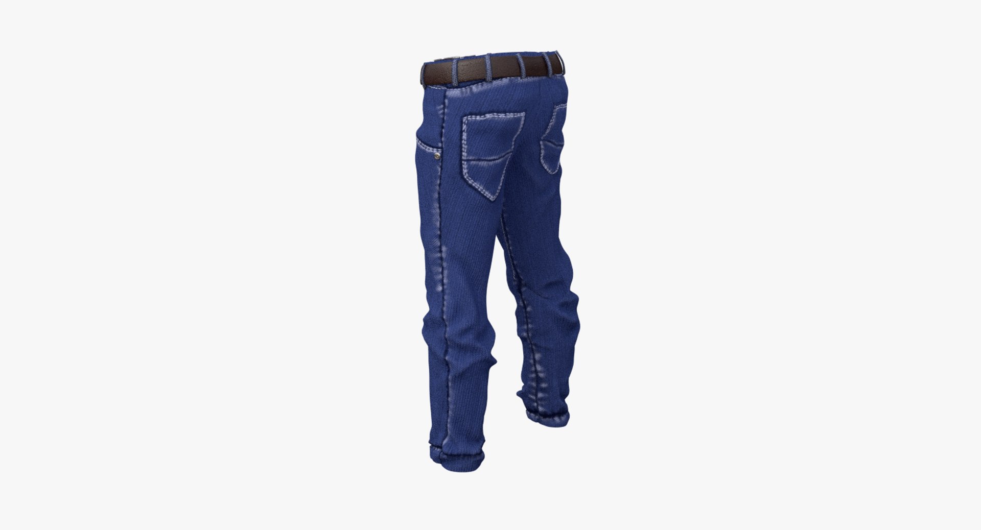 Realistic Jeans Pants 3d Model