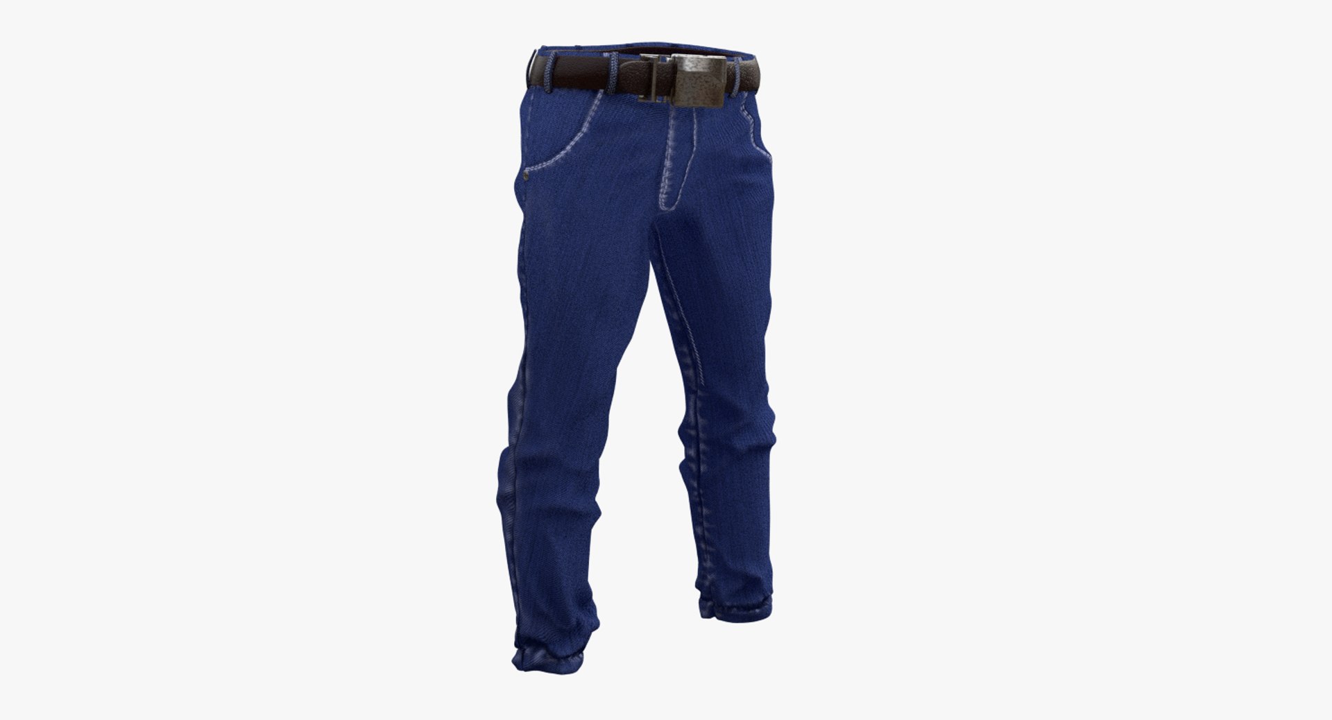 Realistic Jeans Pants 3d Model