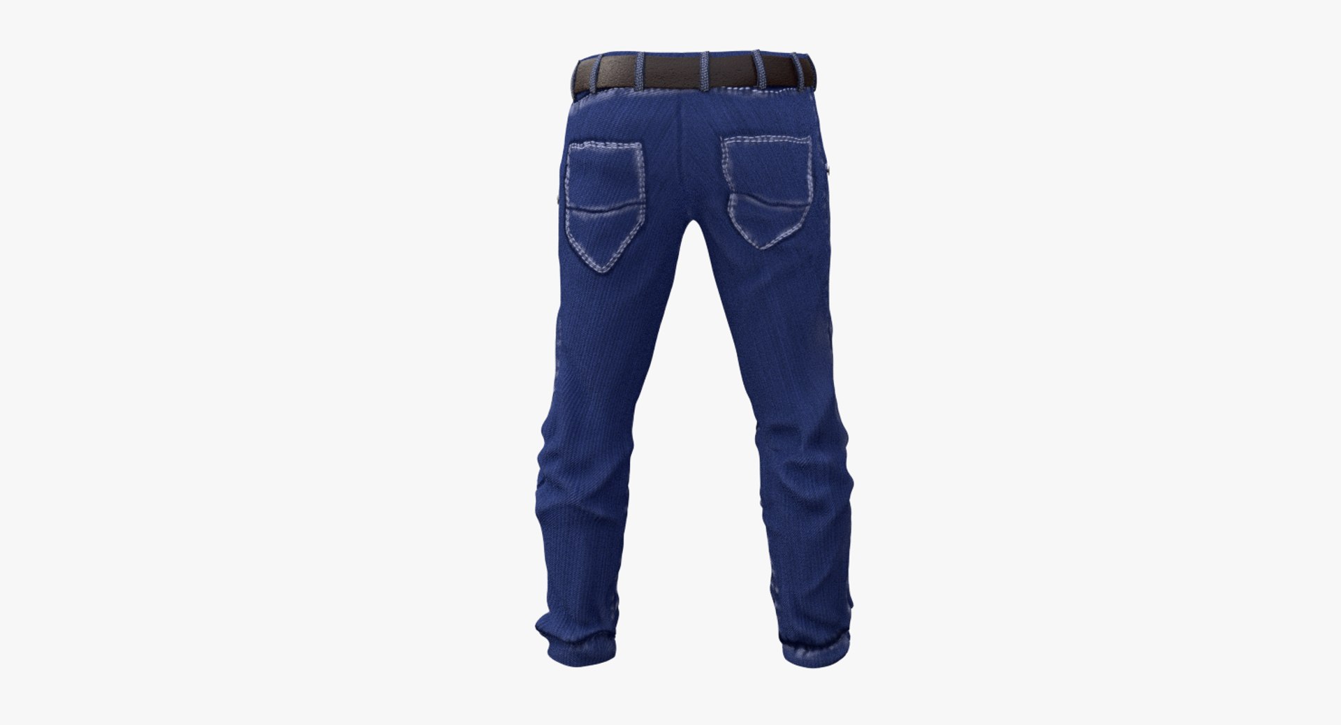 Realistic Jeans Pants 3d Model