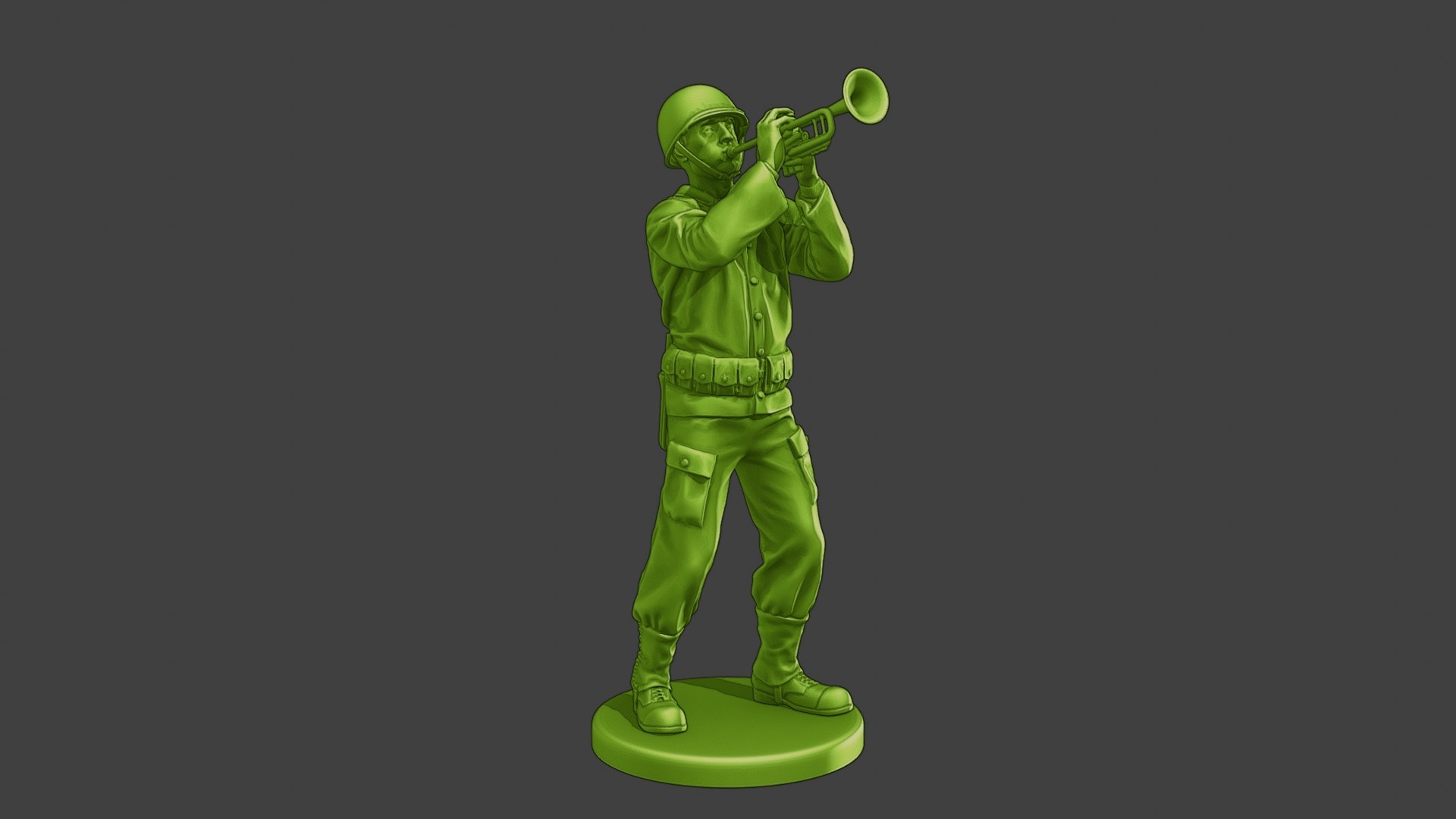 American Soldier Ww2 Trumpet A15 3D Model - TurboSquid 1957615