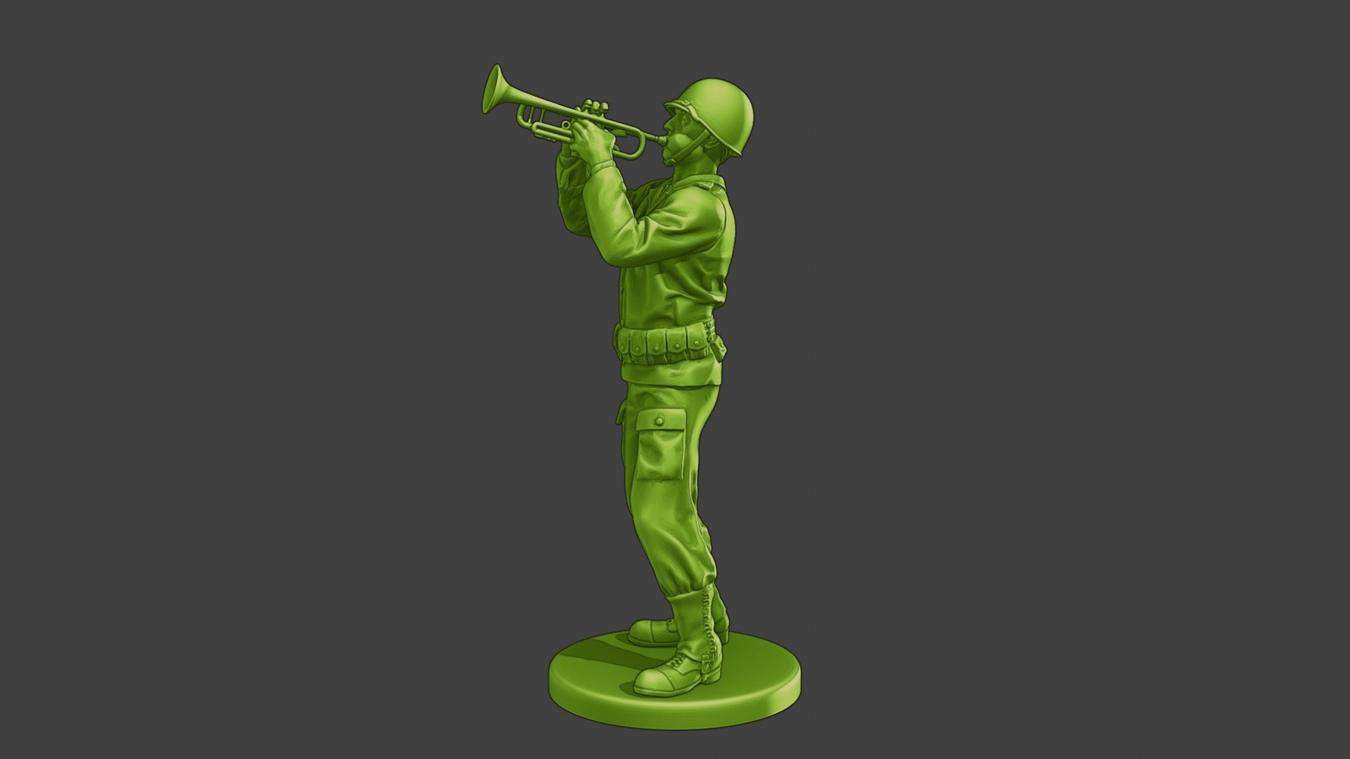American Soldier Ww2 Trumpet A15 3D Model - TurboSquid 1957615
