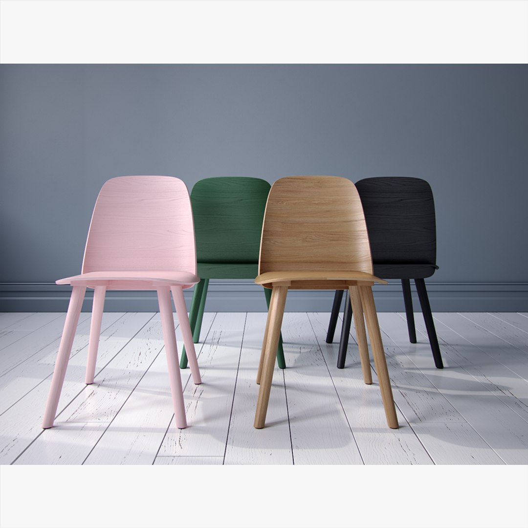 3d Muuto Nerd Chair Model