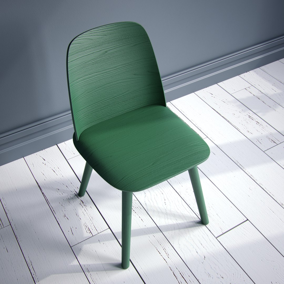 3d Muuto Nerd Chair Model