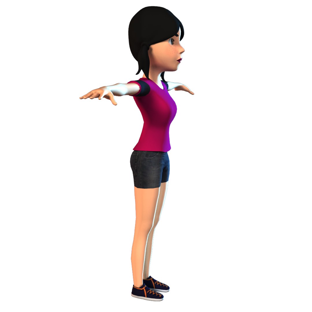 Girl 3 3rd 3D Model - TurboSquid 1198648