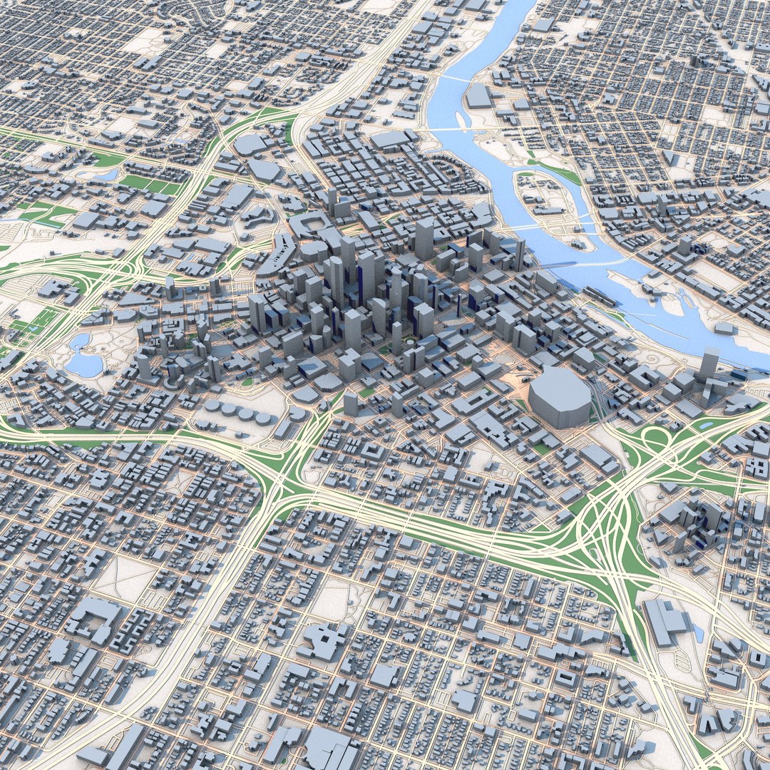 Minneapolis City Minnesota United States 3D Model - TurboSquid 2309470