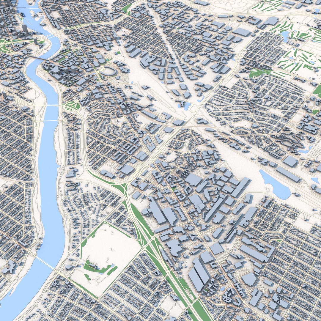 Minneapolis City Minnesota United States 3D Model - TurboSquid 2309470