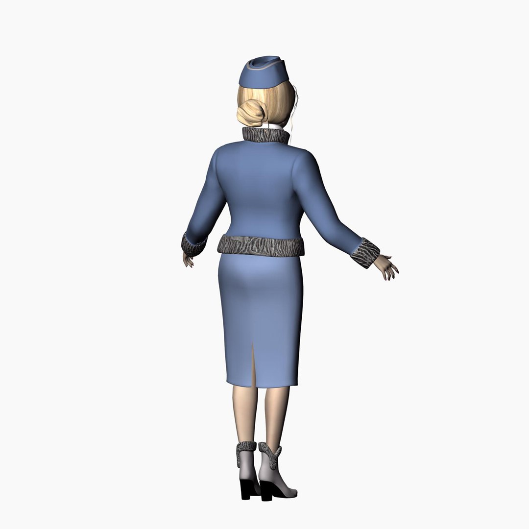 3D Girl Uniform Model - TurboSquid 1250945