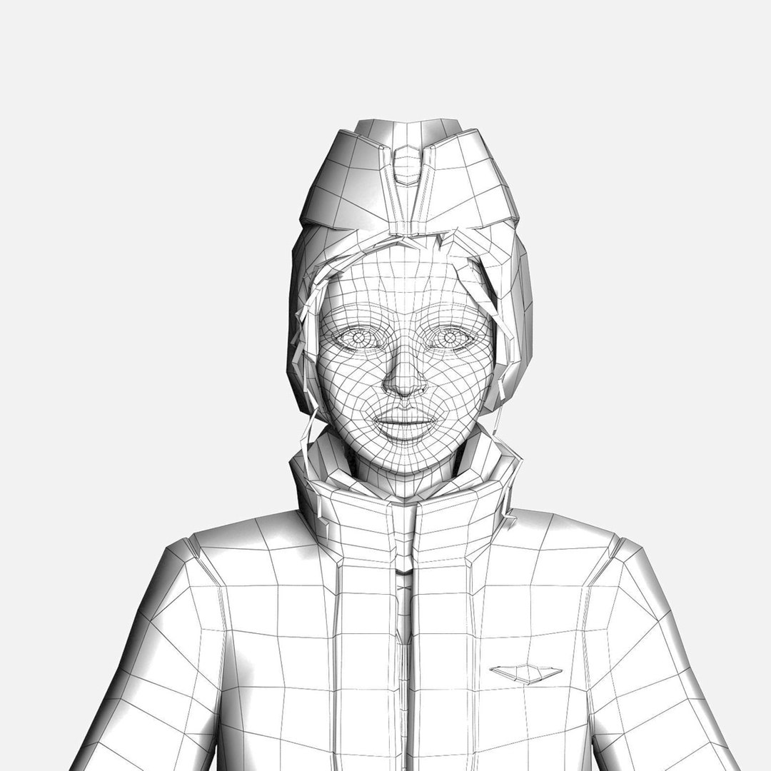 3D Girl Uniform Model - TurboSquid 1250945
