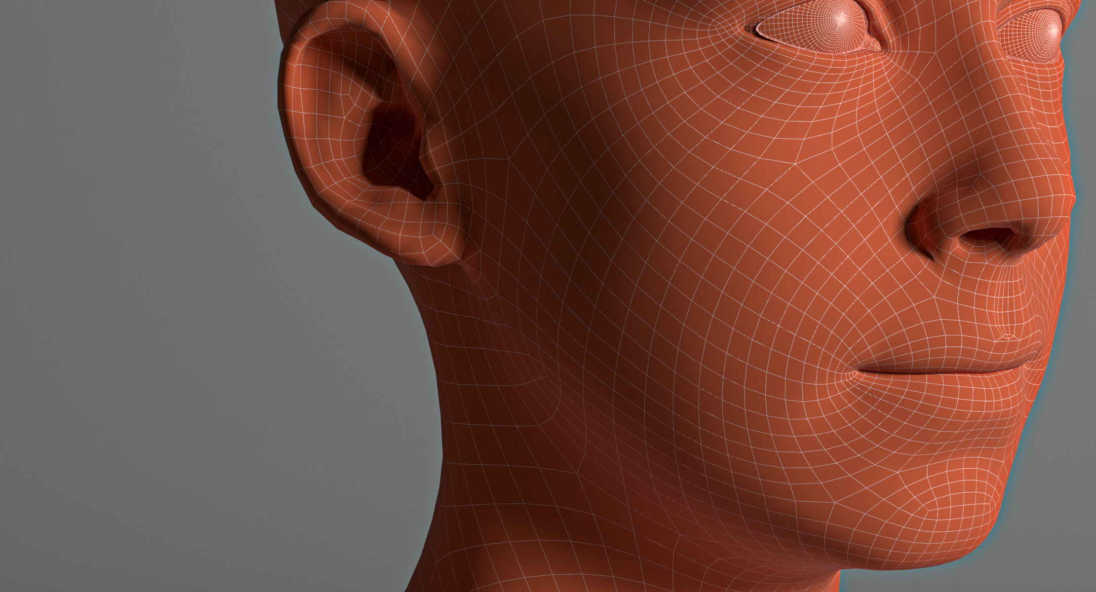 3D Rhea Female Head with Hair model - TurboSquid 1749118