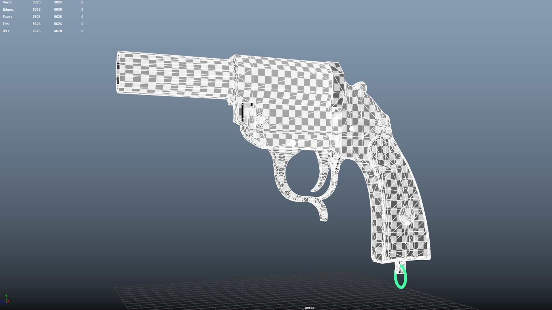 3D LP34 Flare Gun - Leuchtpistole 34 Low-poly 3D Model Model ...