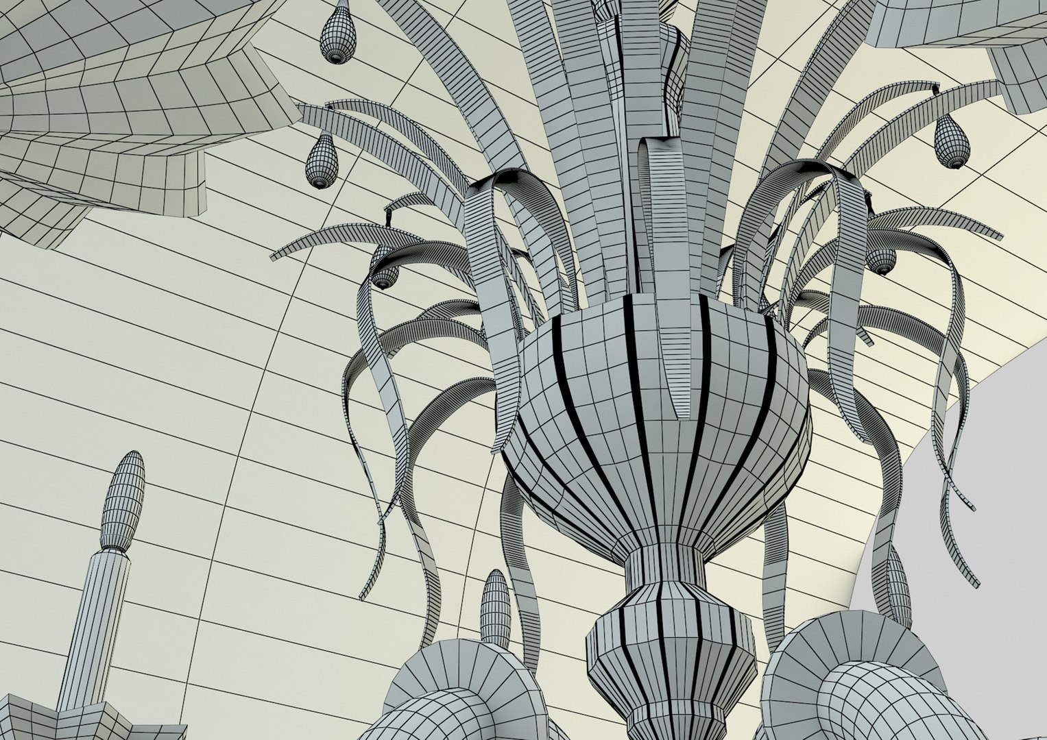 3D chandelier lighting model - TurboSquid 2062438