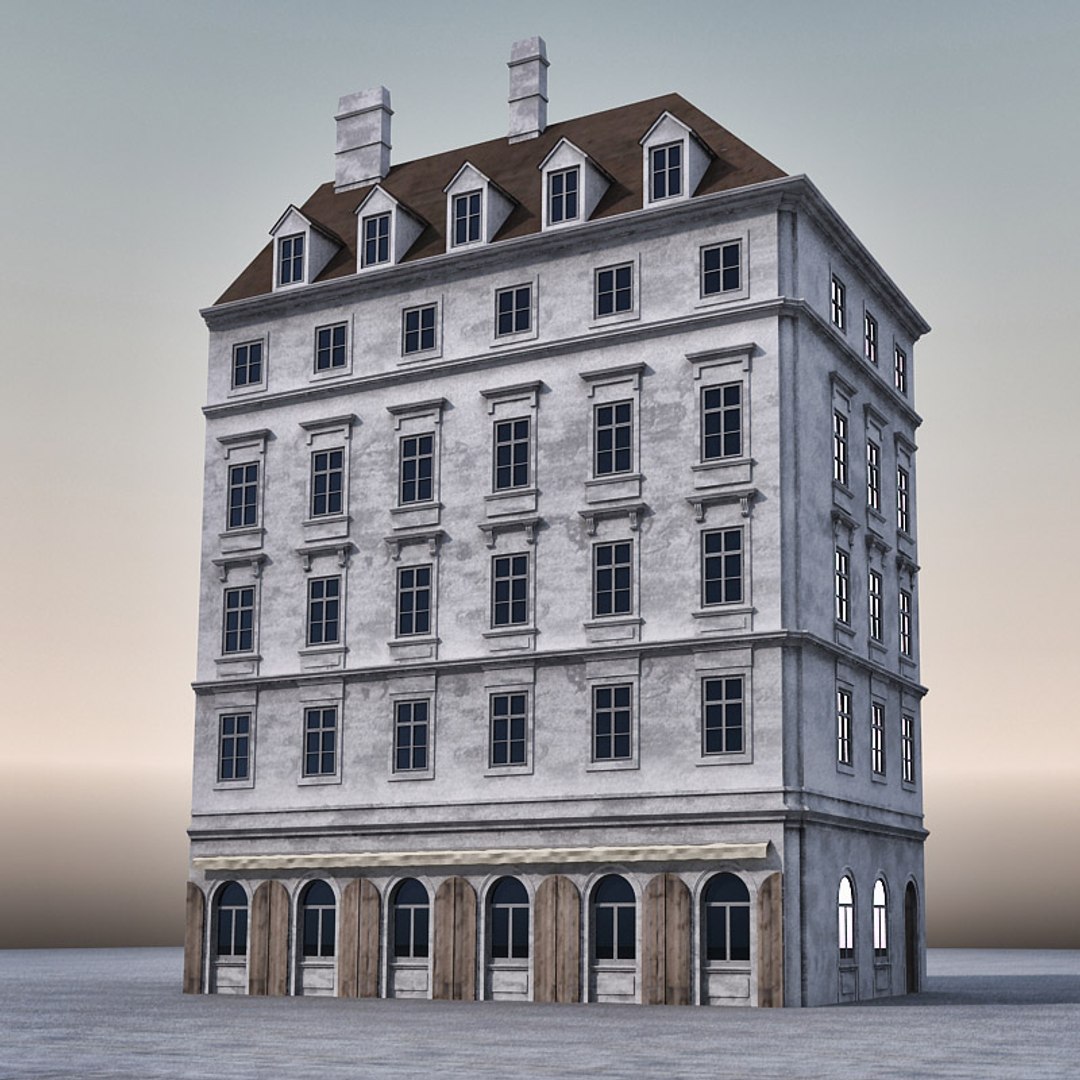 3d Building European Europe