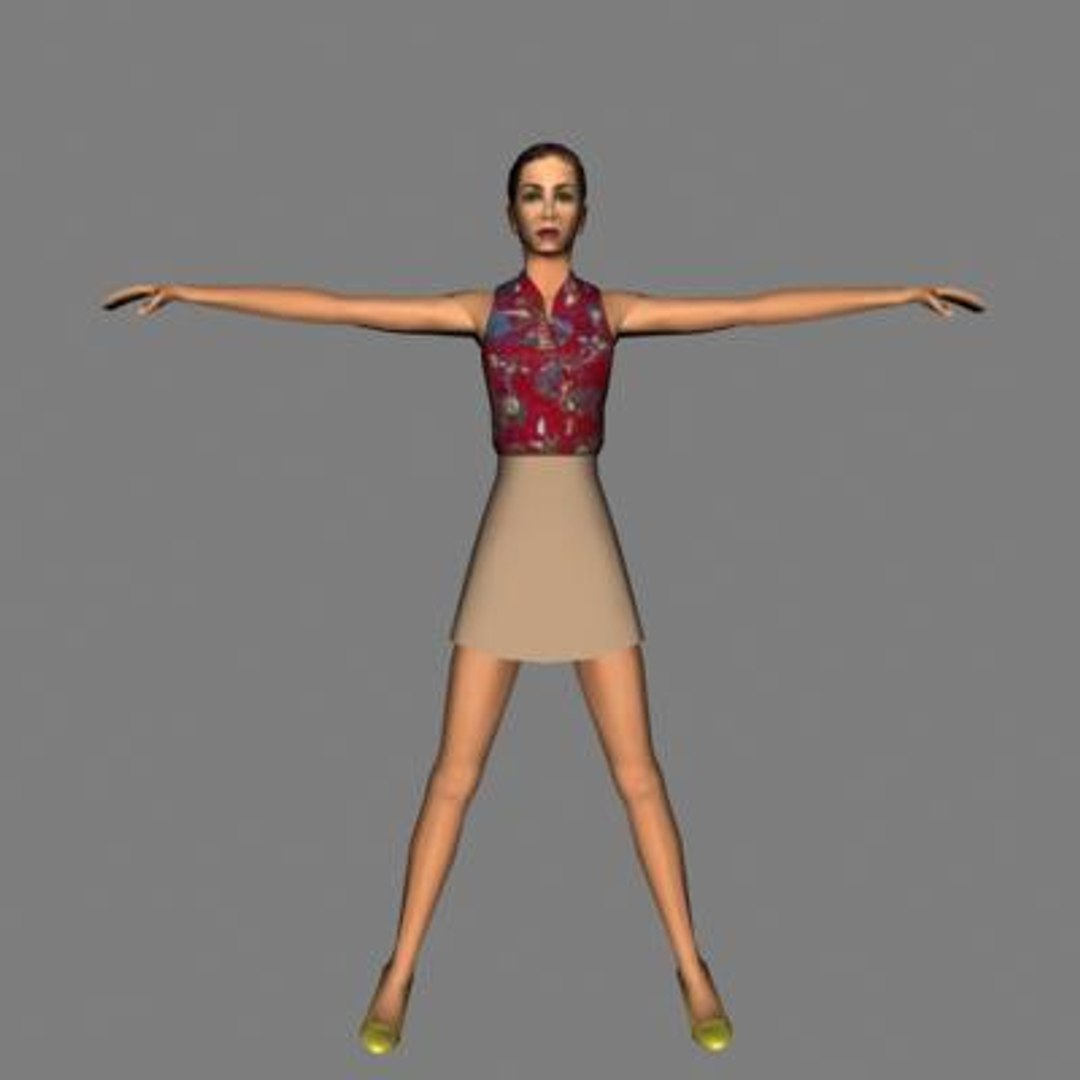 human female 3d model
