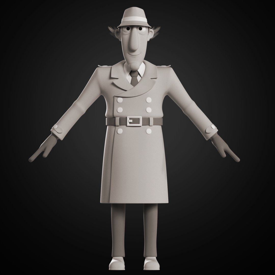 INSPECTOR GADGET FULL RIGGED 3D Model - TurboSquid 2129887