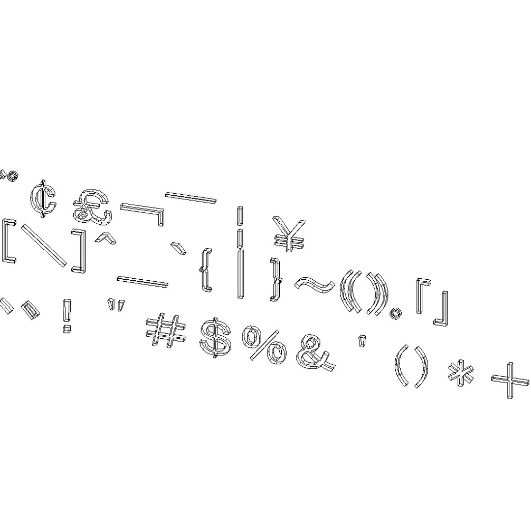 3D Model Symbol Set1 Cg Cad - TurboSquid 1177935