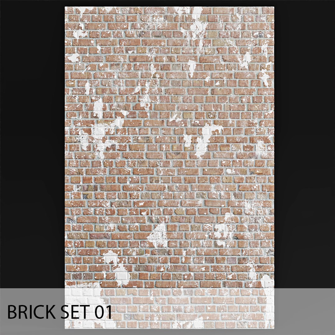 3D Brick Set 01 - TurboSquid 1228608