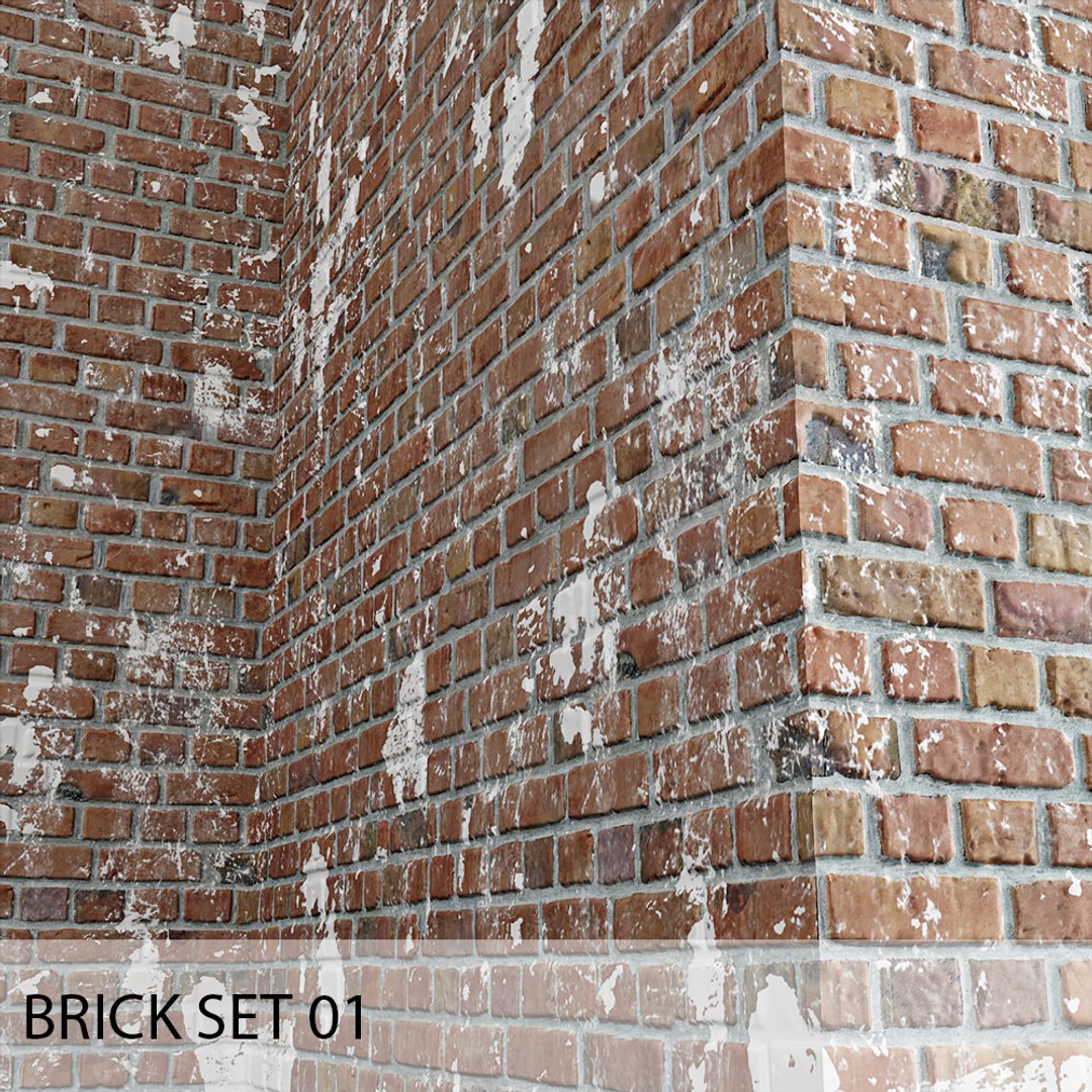 3D Brick Set 01 - TurboSquid 1228608