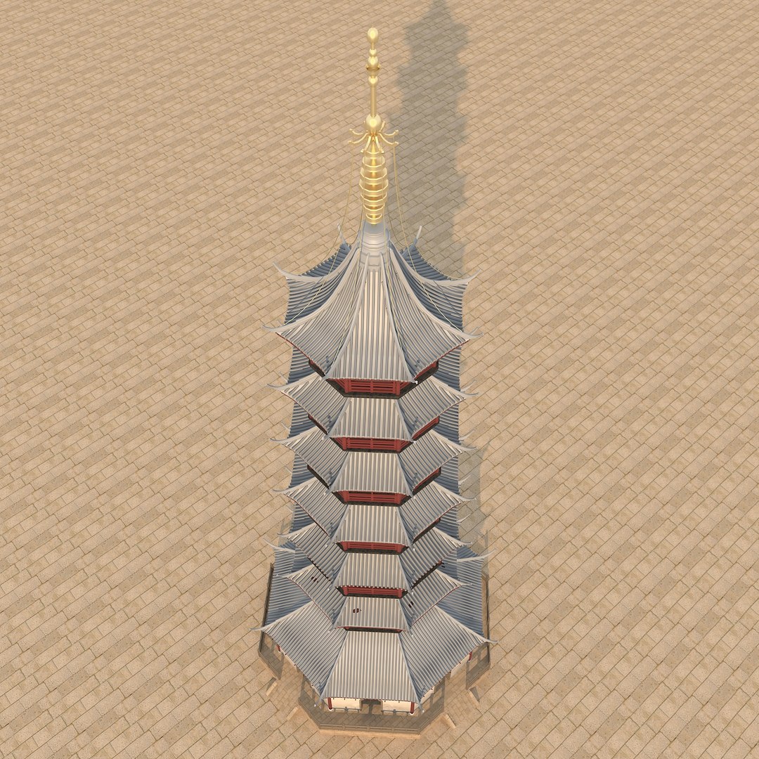 Chinese Pagoda 2 3D Model - TurboSquid 1807350