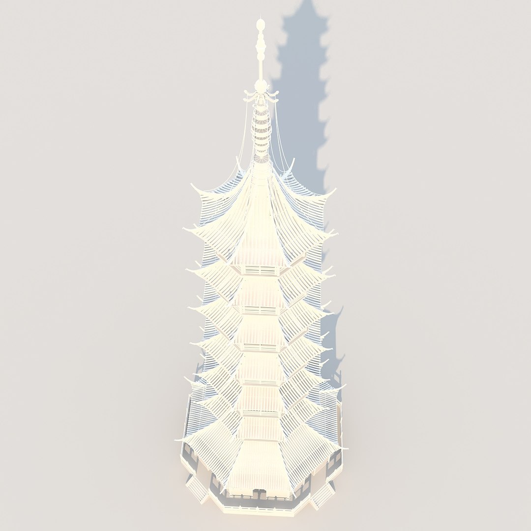 Chinese Pagoda 2 3D Model - TurboSquid 1807350
