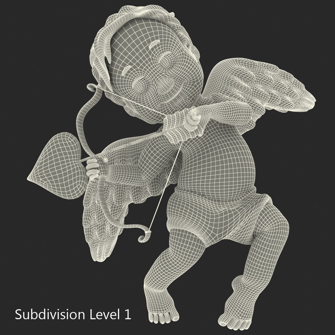 3d cartoon cupid 3
