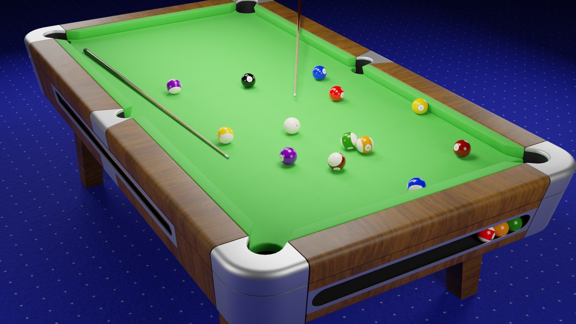 New Billiard Table Design 3D - TurboSquid 2307669