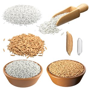 3D Rice Models - Browse & Download Formats - TurboSquid