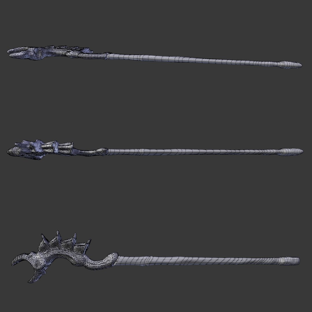 3D Magic Staff - TurboSquid 1360816