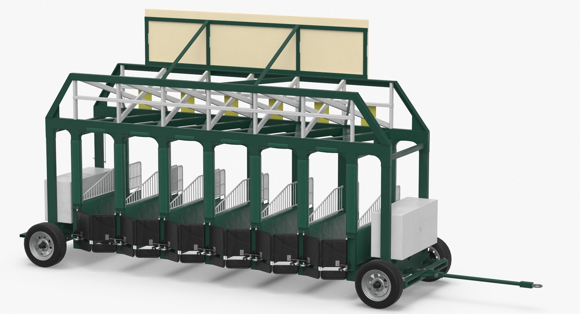 3D Model Horse Racing Starting Gates - TurboSquid 1637733