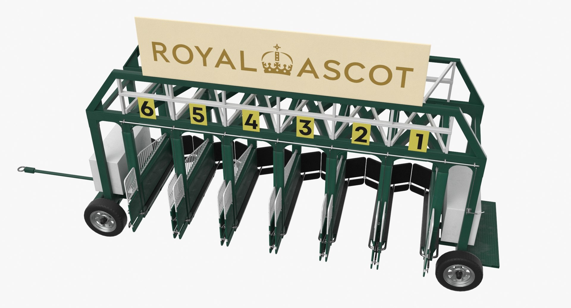 3D Model Horse Racing Starting Gates - TurboSquid 1637733