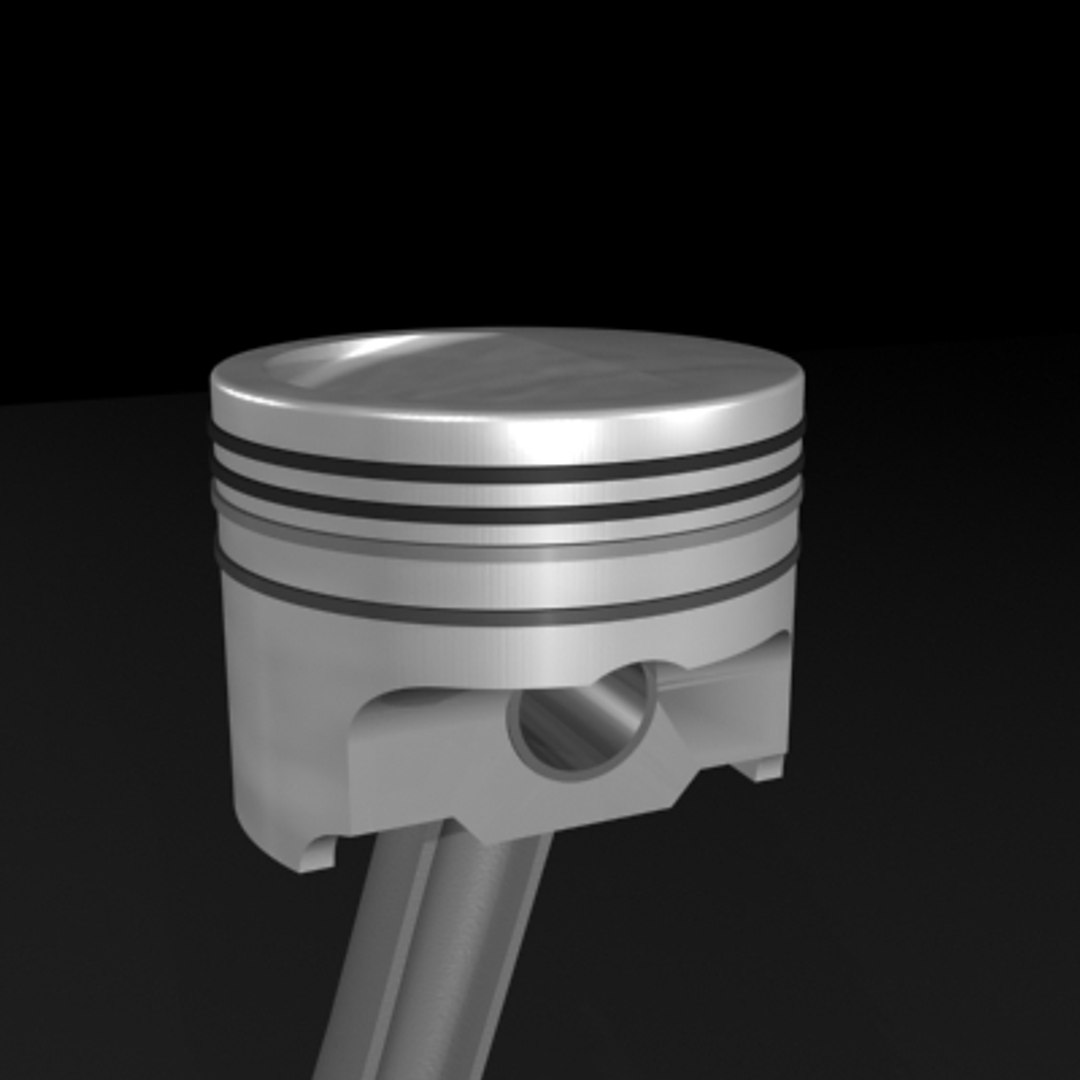 3d Piston Gears Animate Crank