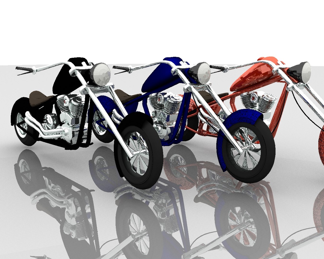 3d Motor Bike Model