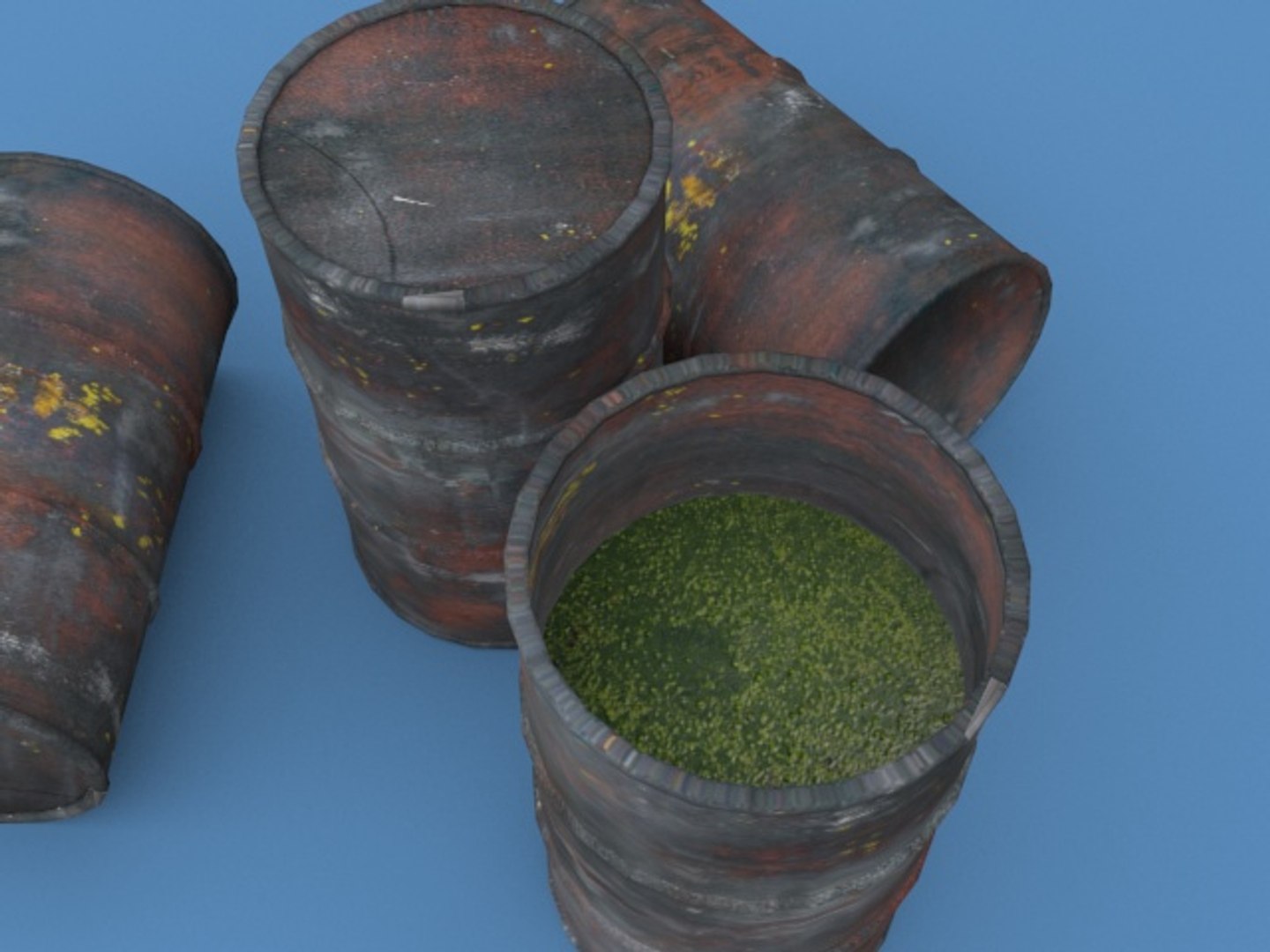 3d Model Barrel Toxic Waste
