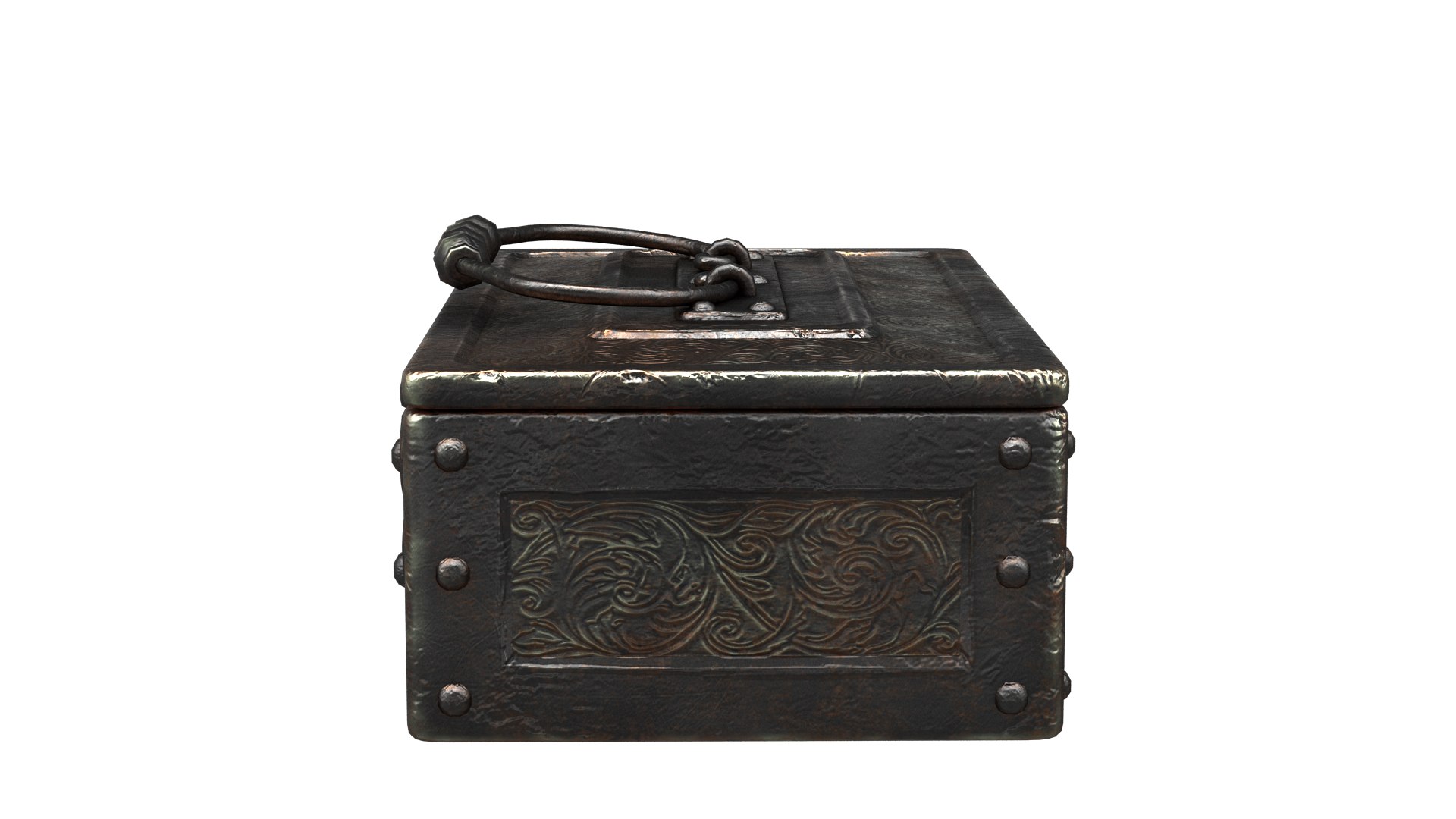 Old Money Box 3D Model - TurboSquid 1848437