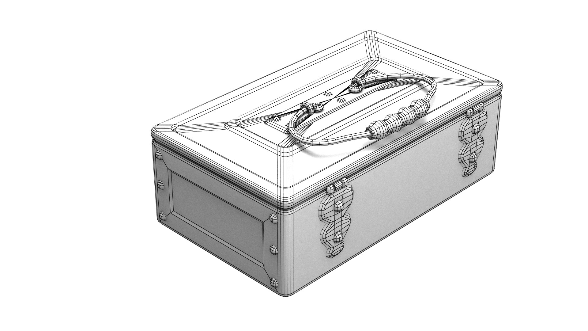 Old Money Box 3D Model - TurboSquid 1848437