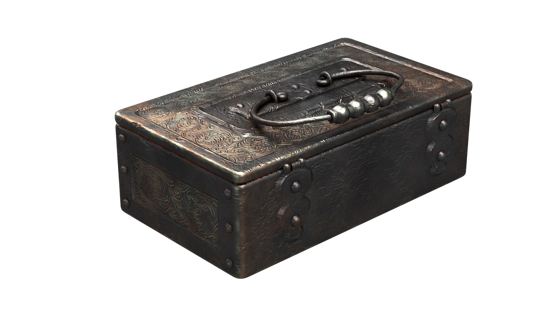 Old Money Box 3D Model - TurboSquid 1848437