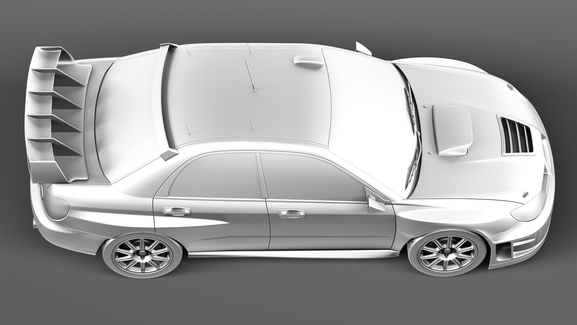 3d Japan Sport Subaru Impreza Model