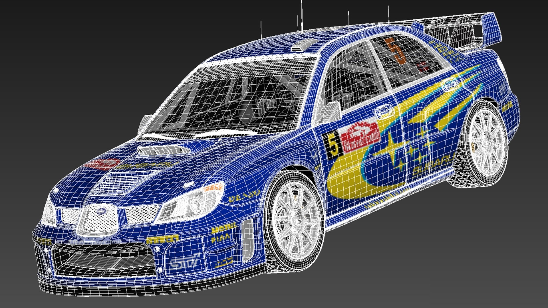 3d Japan Sport Subaru Impreza Model