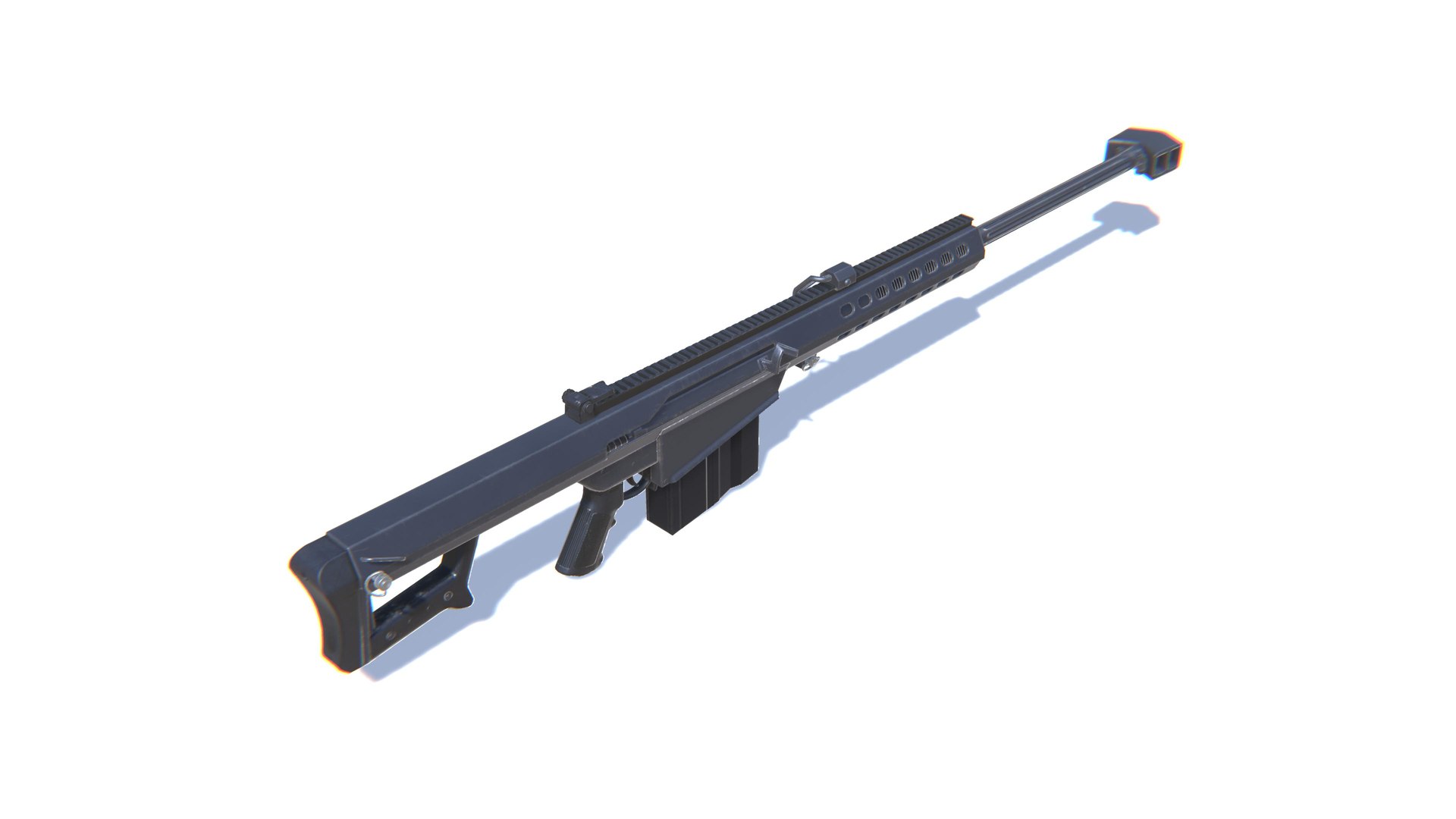 3D Model Sniper Rifle M82 Low-poly - TurboSquid 1800215