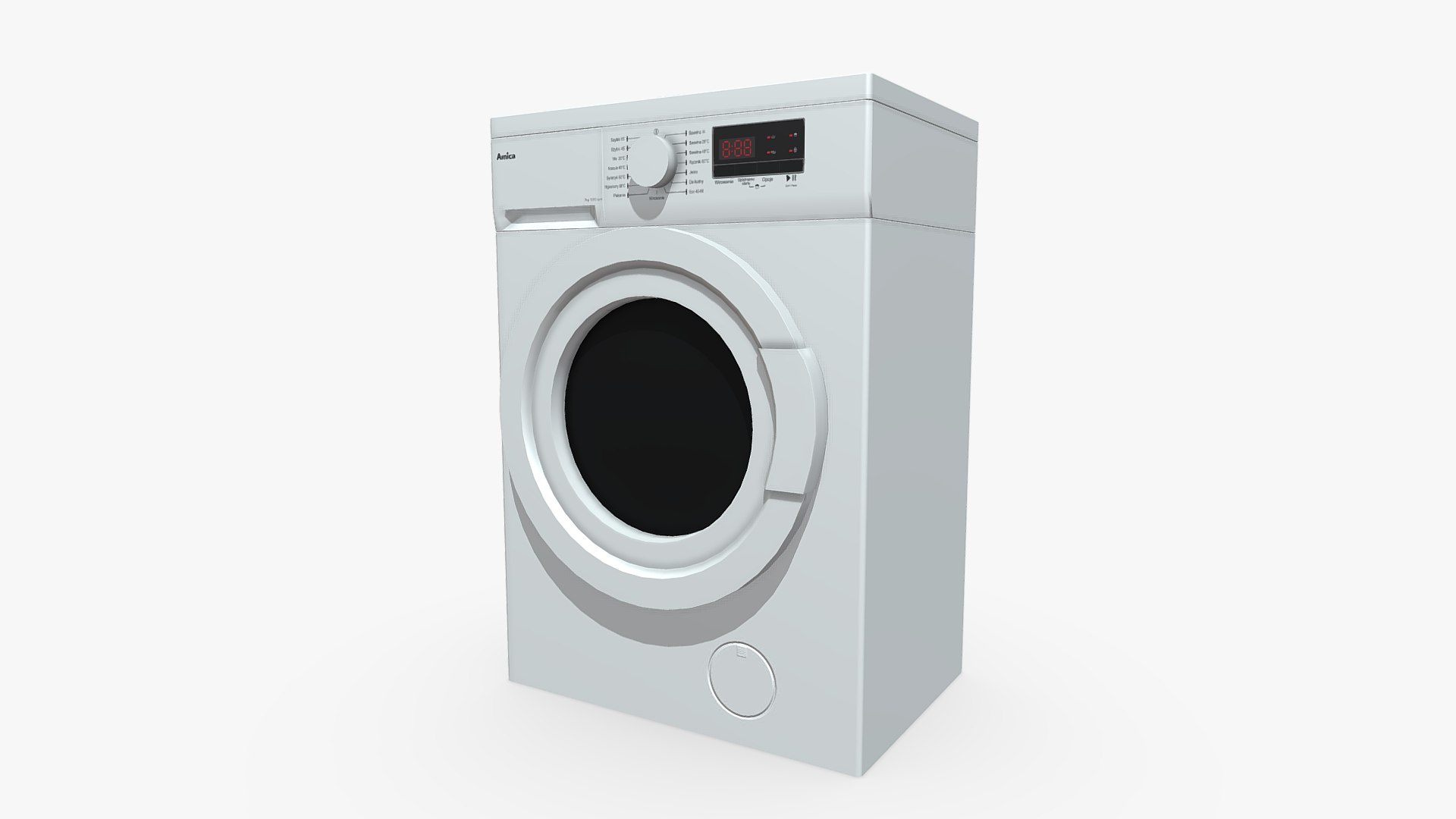 3D Washing Machine Amica WAS712ELMG White 3D Model - TurboSquid 2019707