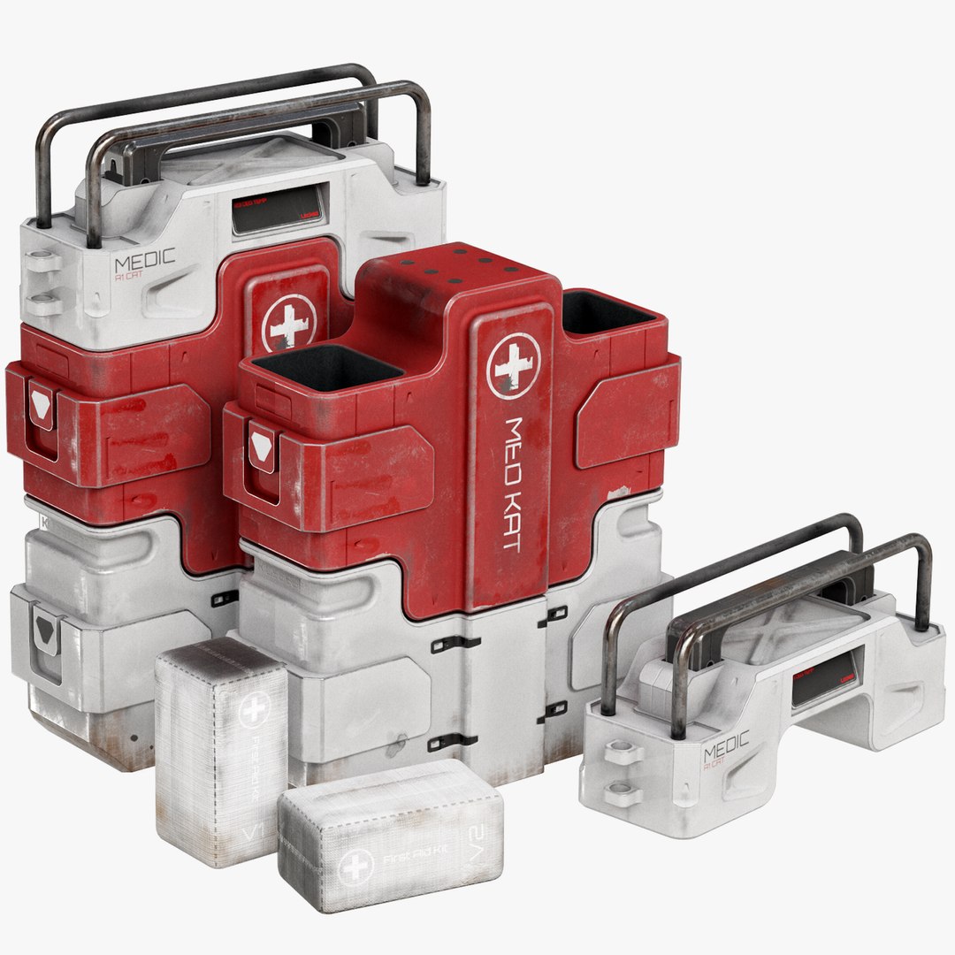 3D Sci-fi Med Kit PBR Model - TurboSquid 2137058